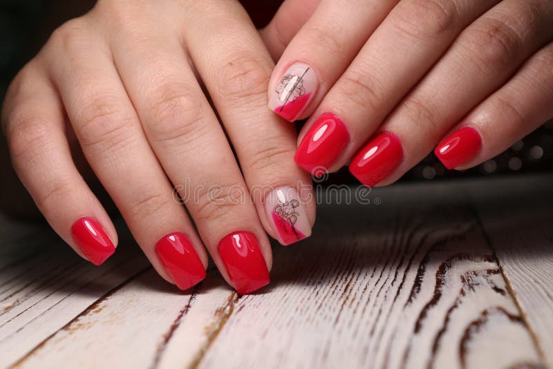 The Beauty of the Natural Nails. Perfect Clean Manicure Stock Photo ...