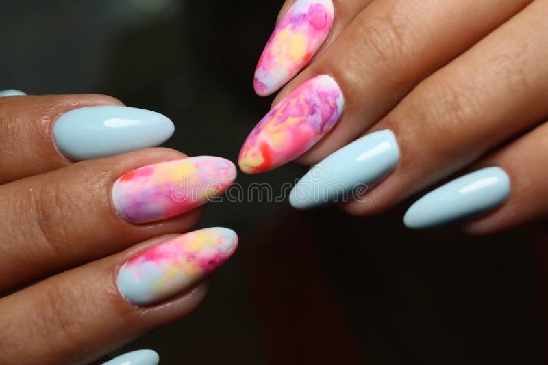 The Beauty of the Natural Nails. Perfect Clean Manicure Stock Photo ...