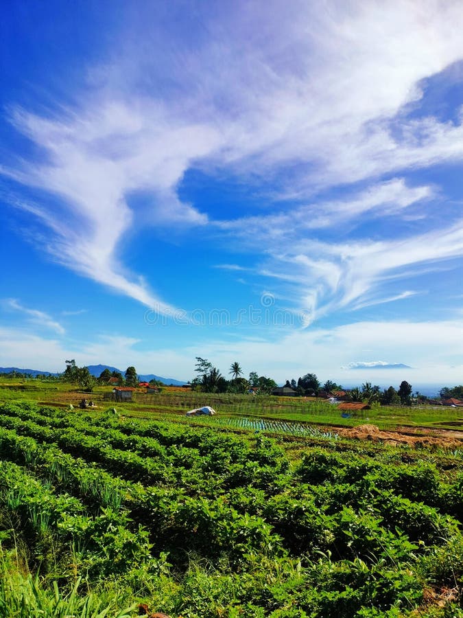 The Beauty of Nature on an Unspoiled Hill, with Clouds that Produce ...