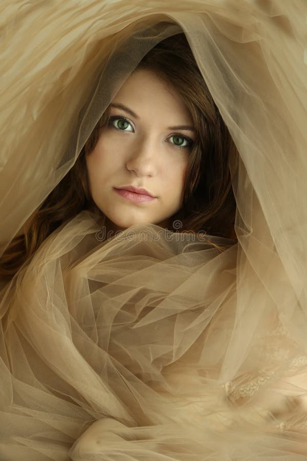 Beauty in netting stock photo. Image of mood, long, green - 74775616