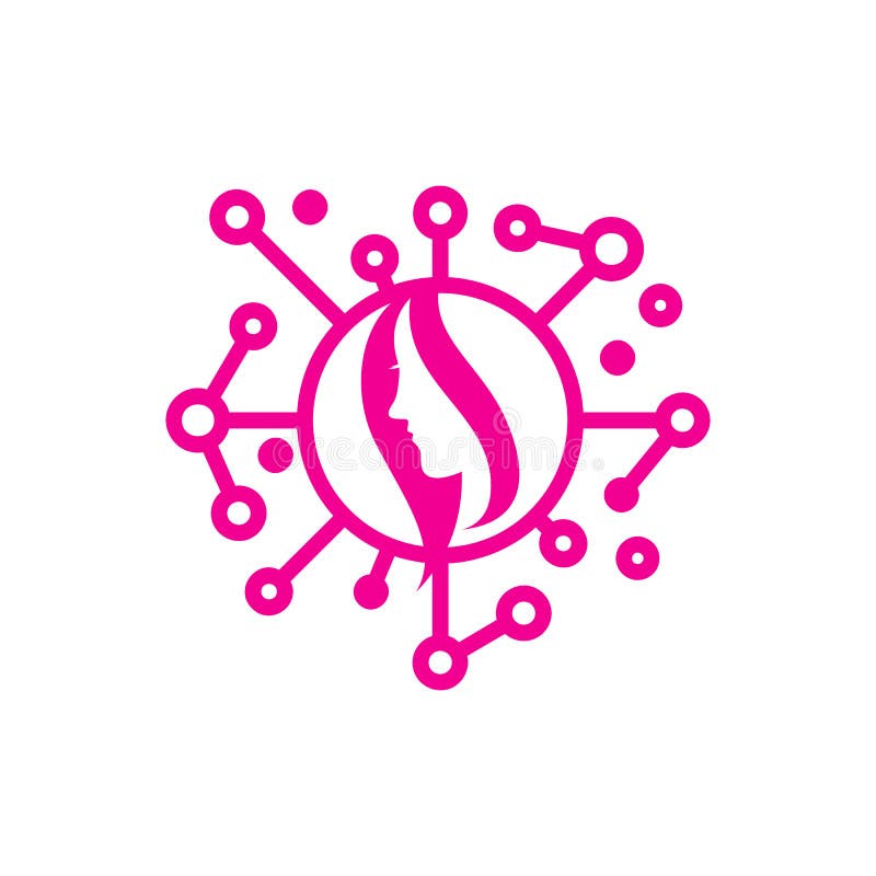 Beauty Network Logo Icon Design Stock Vector - Illustration of female ...