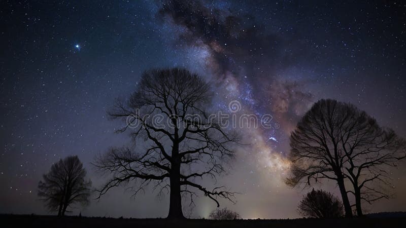 The Beauty of the Night Sky in March Stock Illustration - Illustration ...