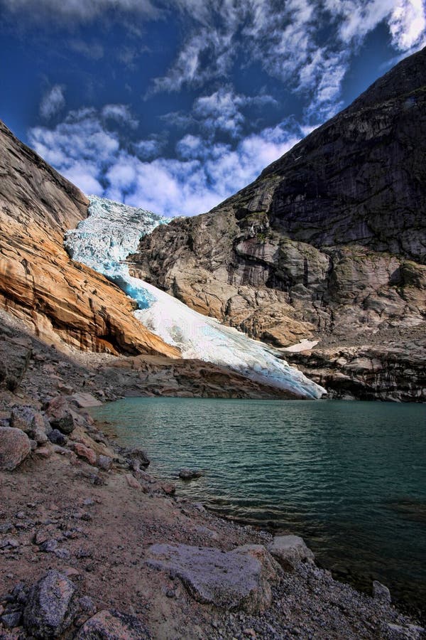 Beauty of the Norwegian Glacier Fields Stock Photo - Image of melting ...