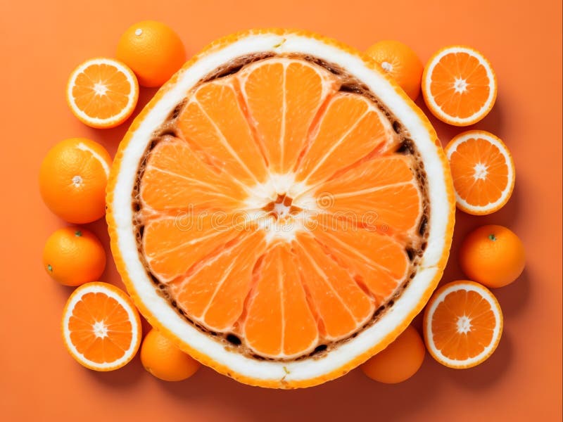 Beauty of Orange, Generative Ai Stock Illustration - Illustration of ...