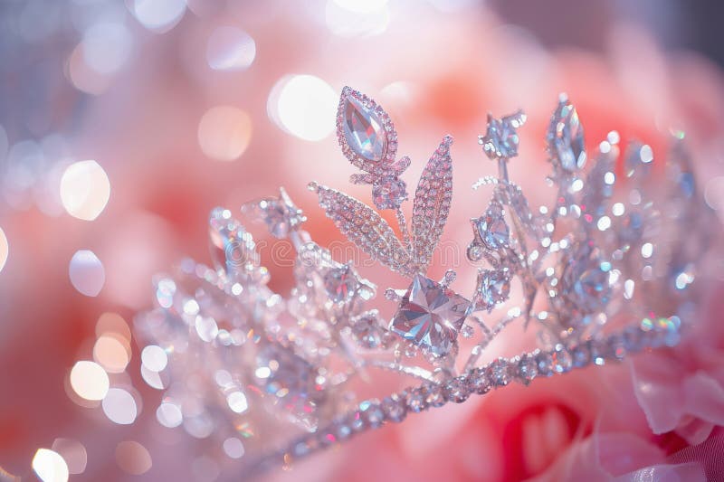 Beauty Pageant Background, Tiara with Copy Space Stock Image - Image of ...