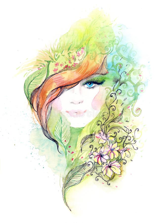 Beauty stock illustration. Illustration of female, healthy - 68914888