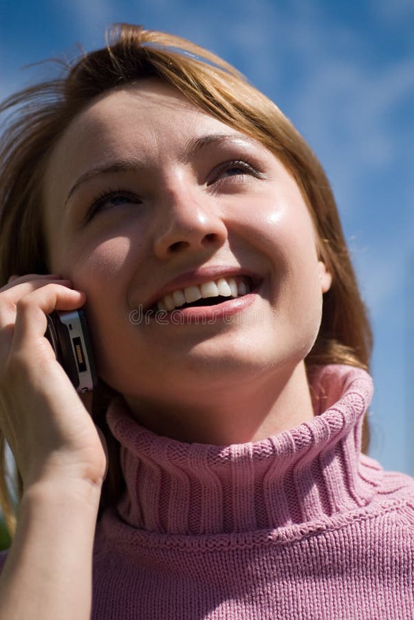 Elegant Lady Making Phone Call Stock Photo - Image of long, lipstick ...
