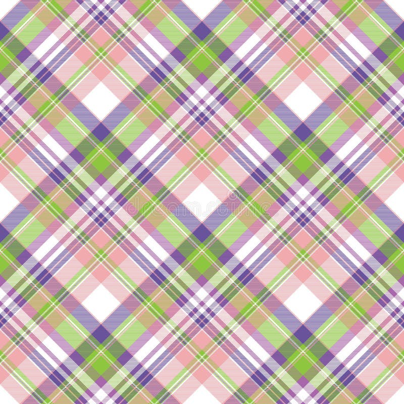 Beauty Plaid Fabric Texture Seamless Pattern Stock Vector ...