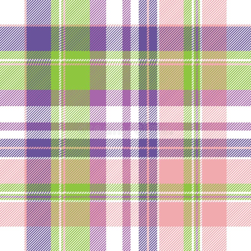 Beauty Plaid Fabric Texture Seamless Pattern Stock Vector ...