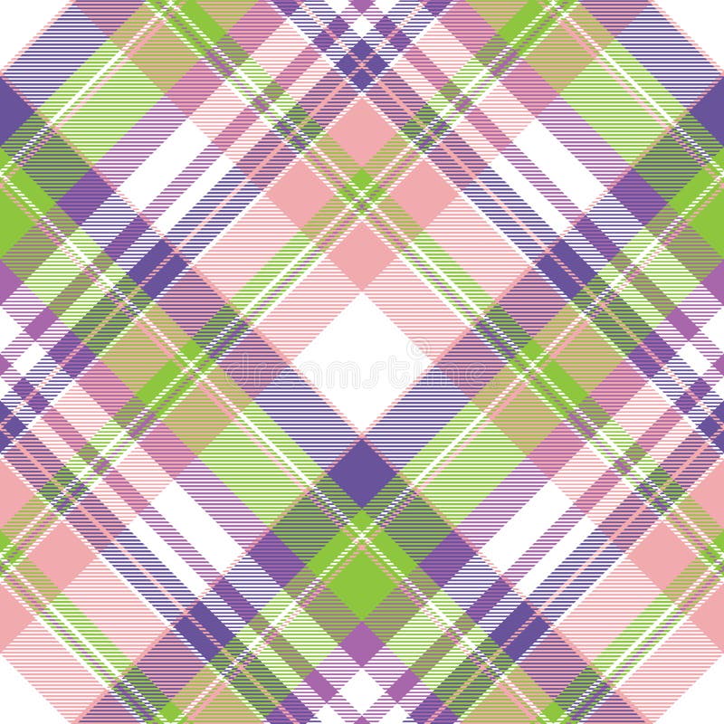 Beauty Plaid Fabric Texture Seamless Pattern Stock Vector ...