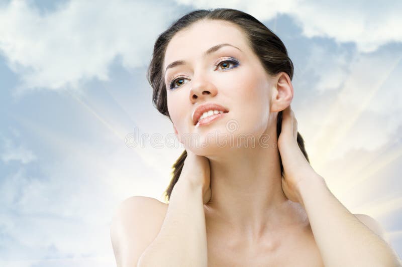 Long neck stock photo. Image of hands, dreams, woman - 15211488