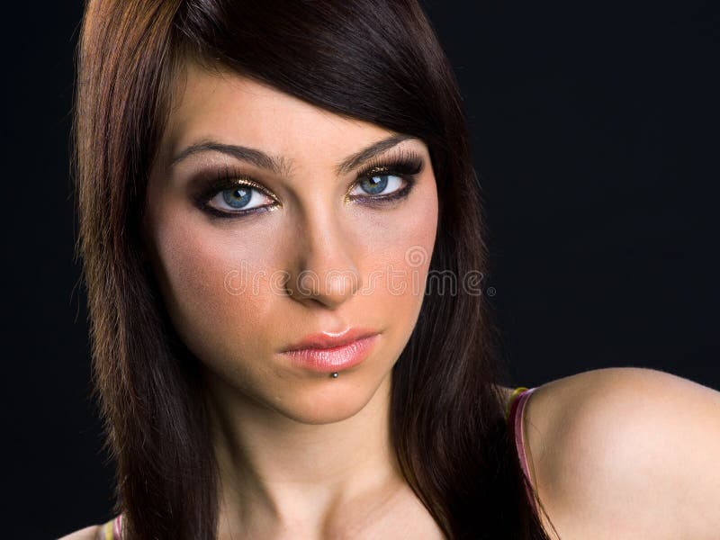 Beauty portrait stock image. Image of looking, fashion - 12768655