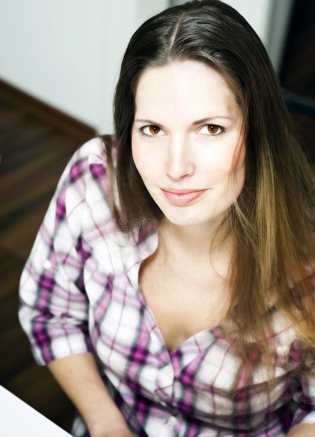 Beauty portrait from above stock photo. Image of person - 13997642