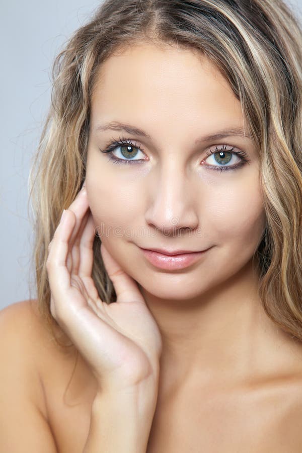 Beauty portrait of a woman stock image. Image of beauty - 25705797