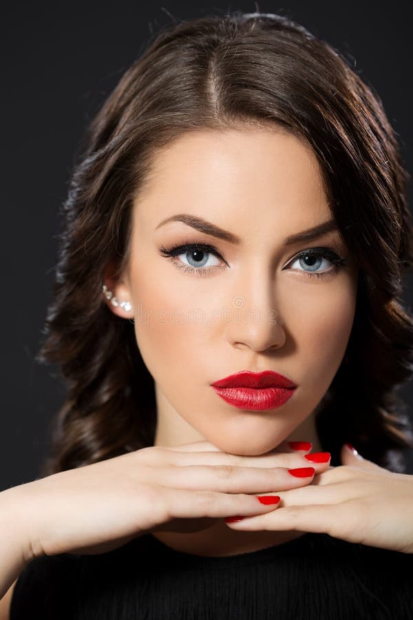 Beauty portrait stock photo. Image of blue, caucasian - 71905756