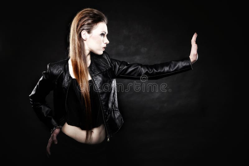 Beauty Punk Girl in Leather, Subculture Stock Photo - Image of rock ... Beauty Punk Girl in Leather, Subculture Stock Photo - Image of rock ...
