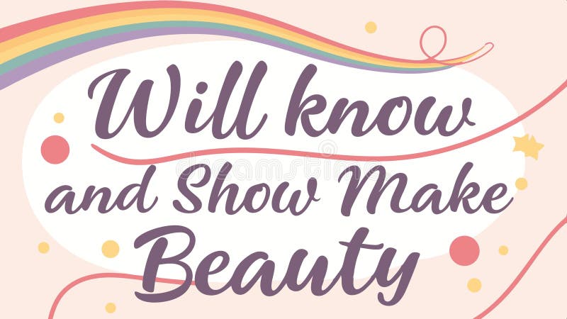 Beauty Quote Text Inspirational Message Design Element Vector Design ...