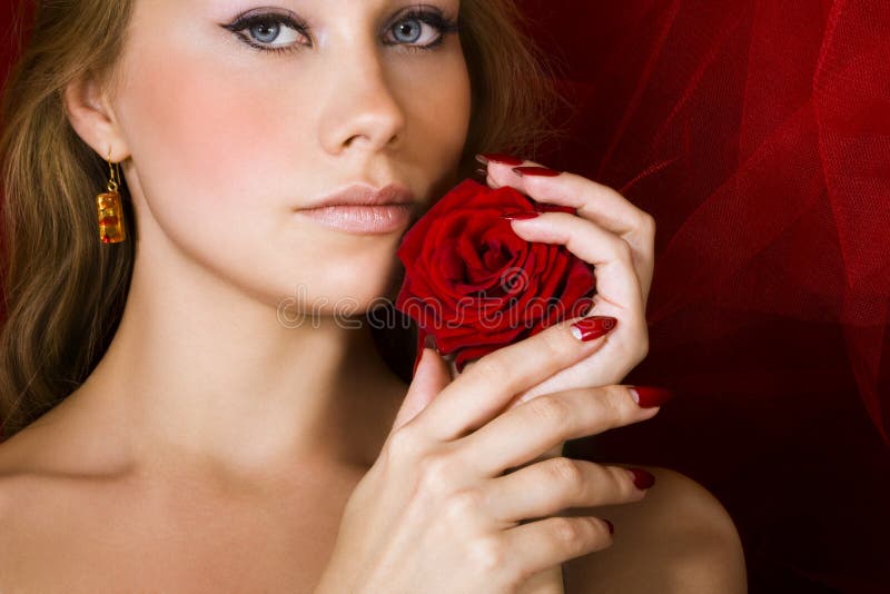 Woman With Beautiful Makeup Stock Photo - Image of beauty, romance: 6476386