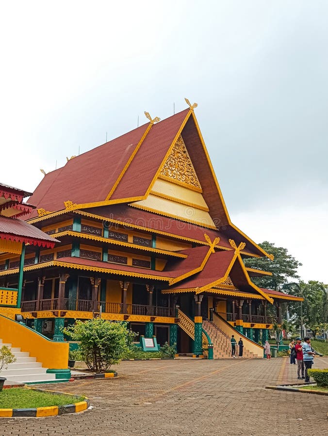 The Beauty of the Riau Traditional House Editorial Image - Image of ...