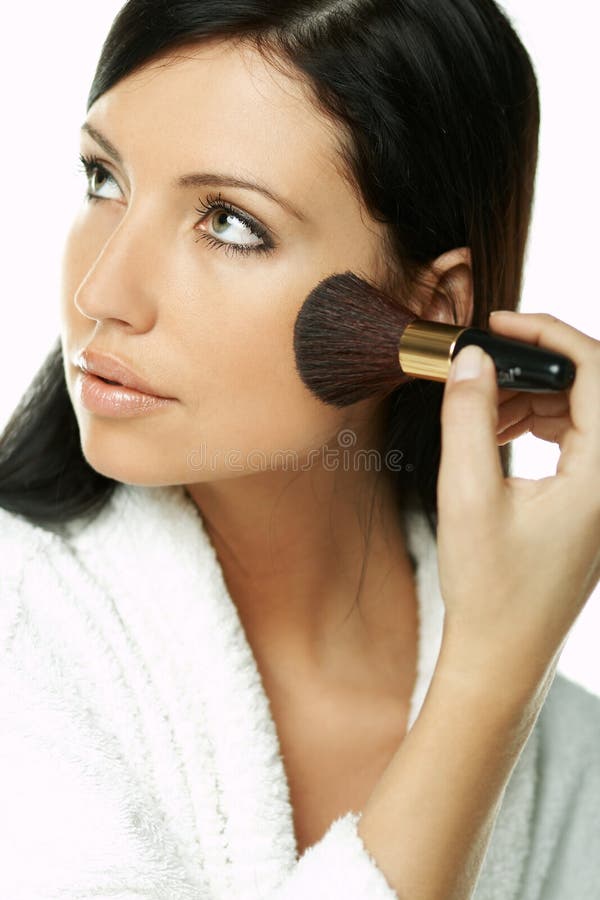Beauty routines stock image. Image of lips, robe, pure - 1626393