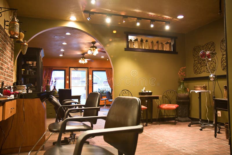 Beauty Salon stock image. Image of makeover, chair, clean - 9683841