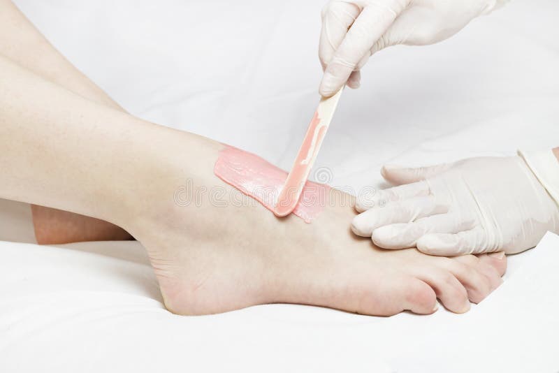 Beautician Doing Depilation Stock Photo - Image of makeup, human: 17460696