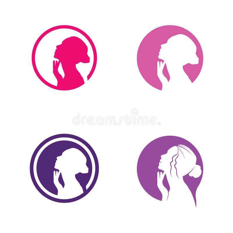 Beauty Salon Logo Vector Icon Design Template-vector Stock Illustration ...