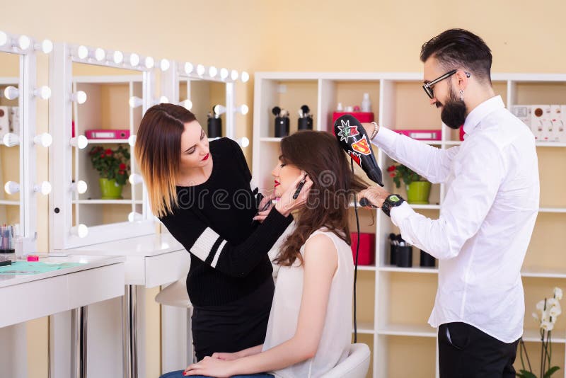 Beauty Salon, Makeup and Styling in the Salon, Hairdressers and Make-up ... Beauty Salon, Makeup and Styling in the Salon, Hairdressers and Make-up ...