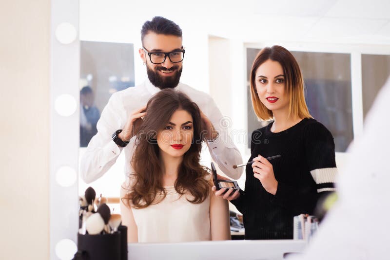 Beauty Salon, Makeup and Styling in the Salon, Hairdressers and Make-up ... Beauty Salon, Makeup and Styling in the Salon, Hairdressers and Make-up ...