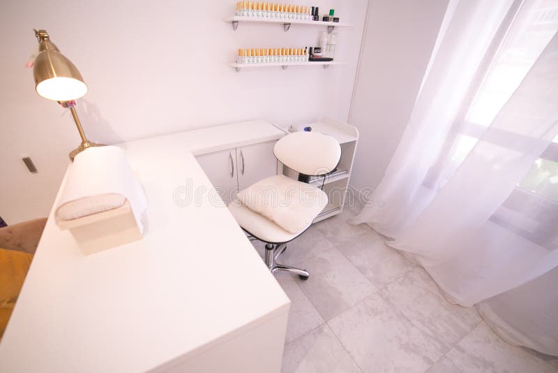 Beauty Salon. Manicure Table Stock Image - Image of design, procedure ...