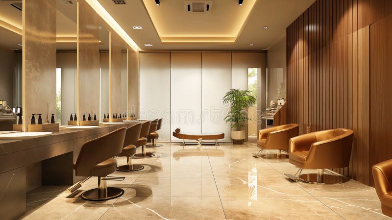 Beauty Salon with Professional Services Stock Image - Image of seat ...