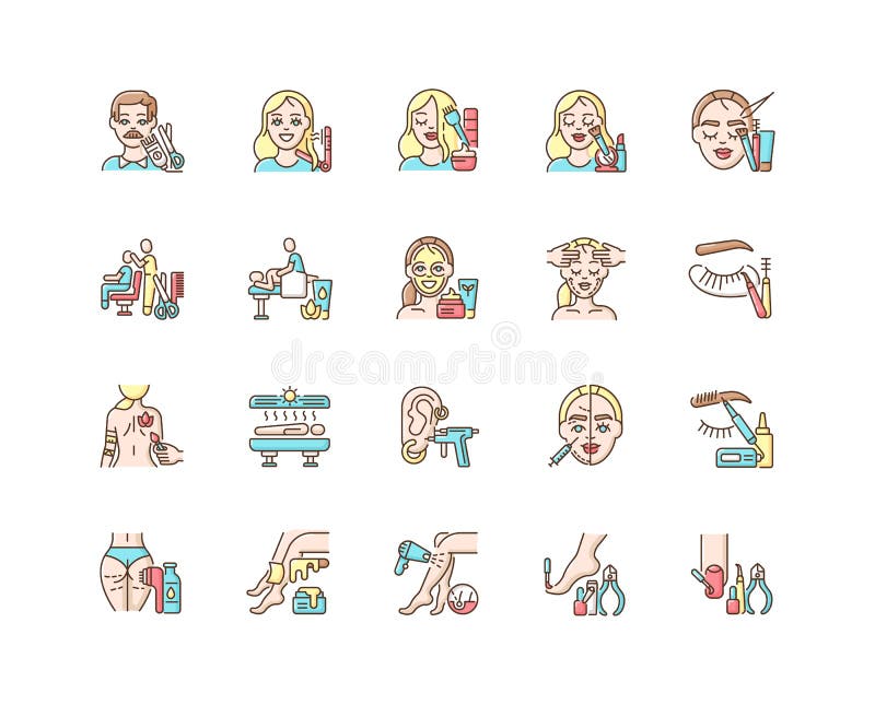 Beauty Salon Services Onboarding Mobile Web Pages Vector Template ... Beauty Salon Services Onboarding Mobile Web Pages Vector Template ...