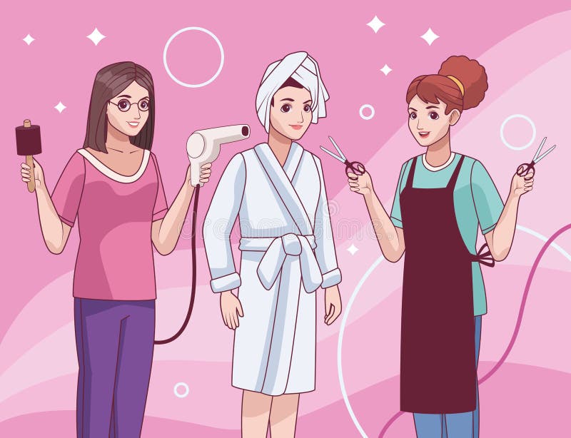 Beauty Salon Workers Stock Illustrations – 106 Beauty Salon Workers ...