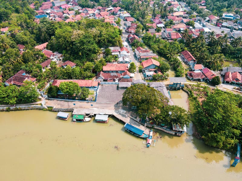 The Beauty of Santolo Harbor Stock Photo - Image of river, town: 229726124