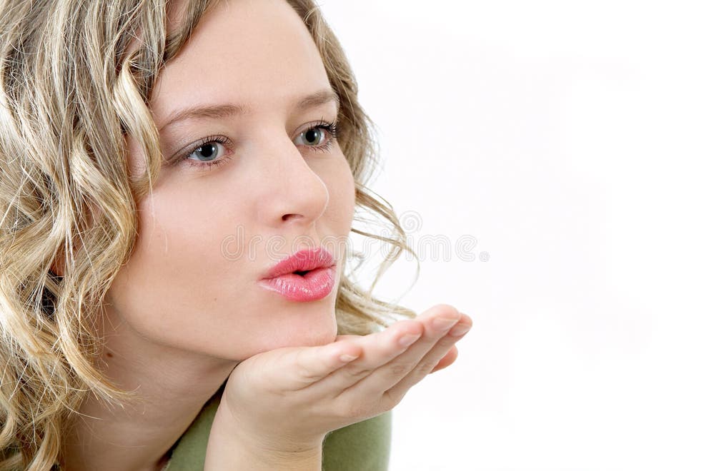 Beauty sends kiss stock photo. Image of face, expression - 2065602