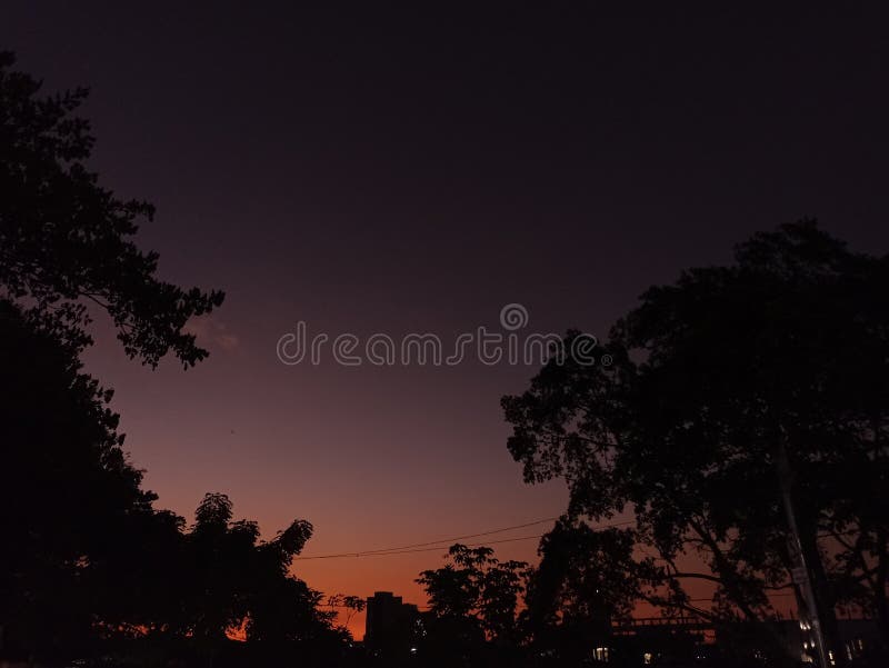 Beauty Sky Purplish Red Color Sunset Stock Photos - Free & Royalty-Free ...