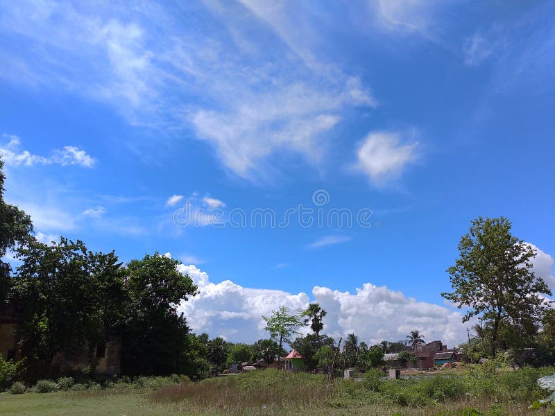 The Beauty of Sky in a Rainy Day Stock Photo - Image of wildlife, green ...