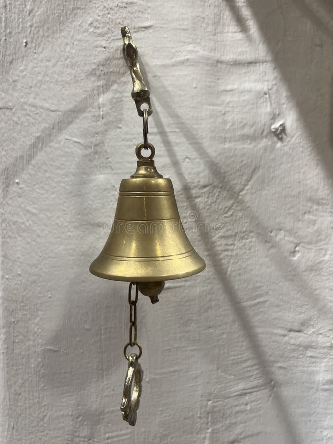 The Beauty of a Small Golden Bell Stock Photo - Image of object ...