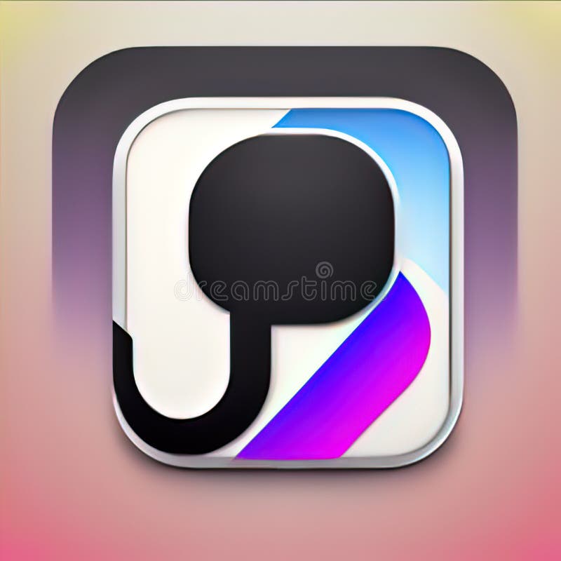 Beauty Software App Style Icon. Generative AI. Stock Illustration ...