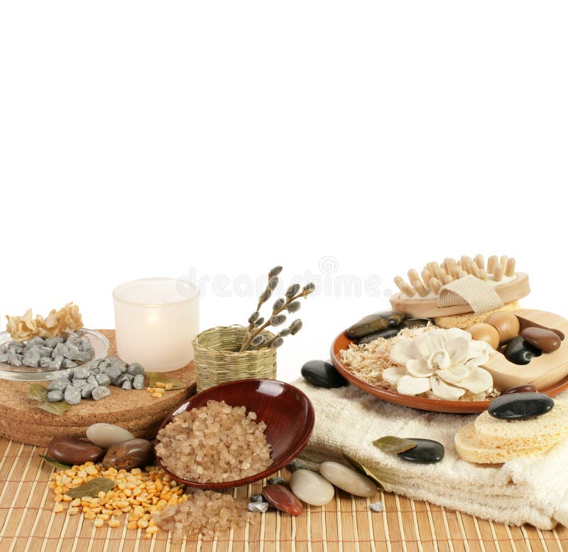 Beauty spa set stock image. Image of objects, natural - 4507187