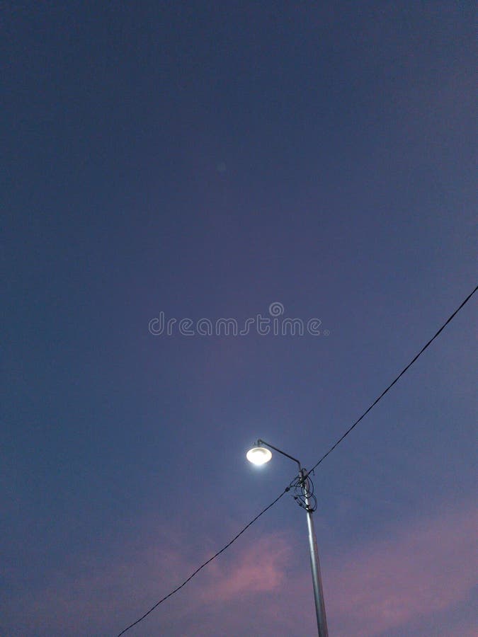 The Beauty Street Light at Night Stock Photo - Image of street, glow ...