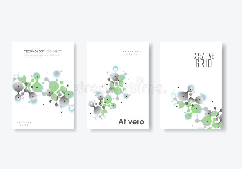 Beauty Structure Molecules Connections. Line Art Pattern with Connect ...
