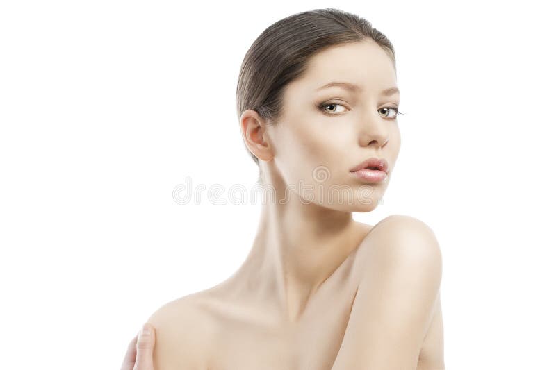 Beauty Style Face Shot, the Left Shoulder I Stock Image - Image of ...