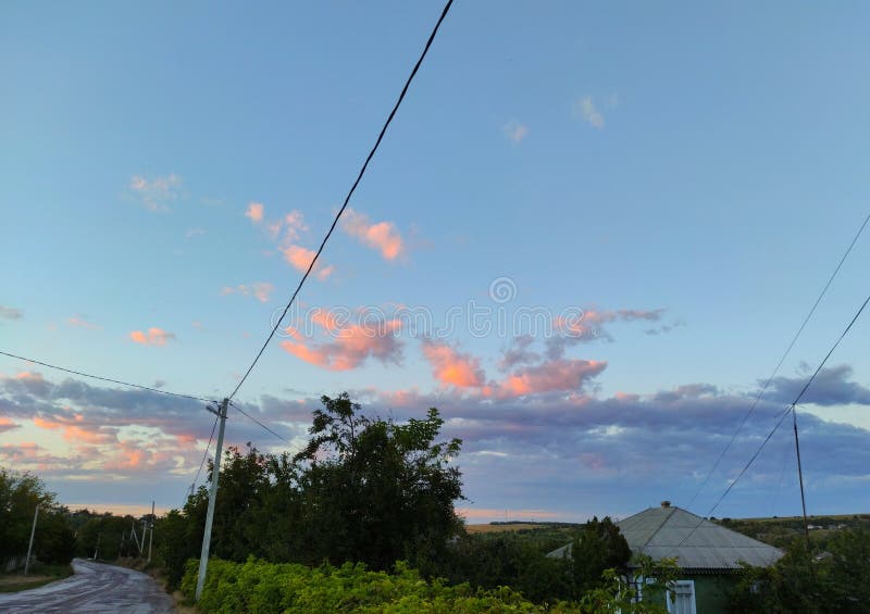 The Beauty of Summer Countryside Sky Stock Image - Image of sunlight ...