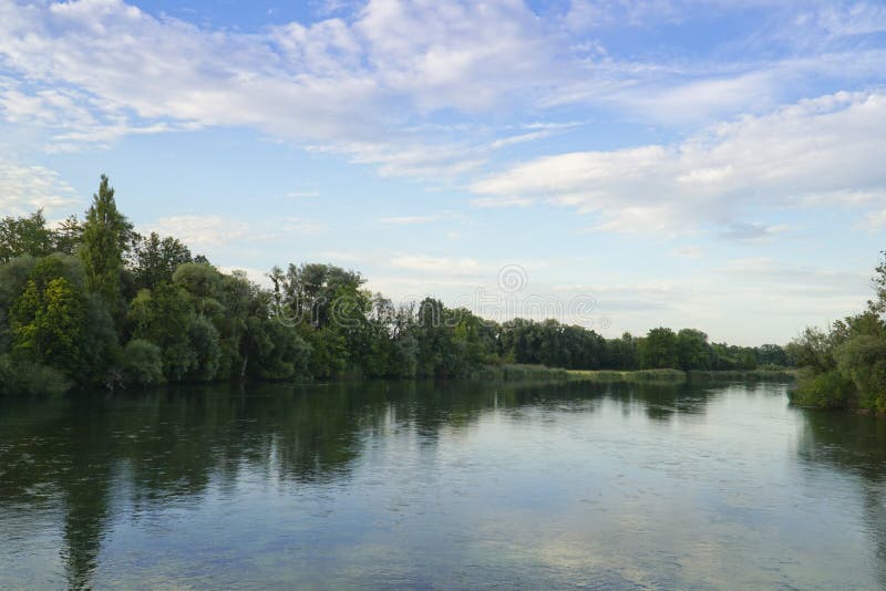 The Beauty and Tranquility of the Evening Lake Stock Image - Image of ...