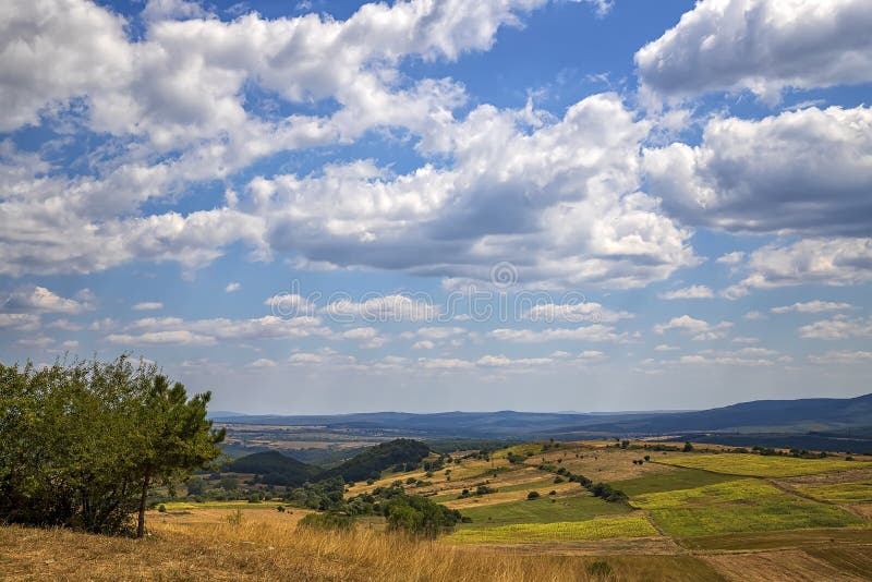 Beauty Vast Landscape of Fields and Meadows Stock Photo - Image of ...