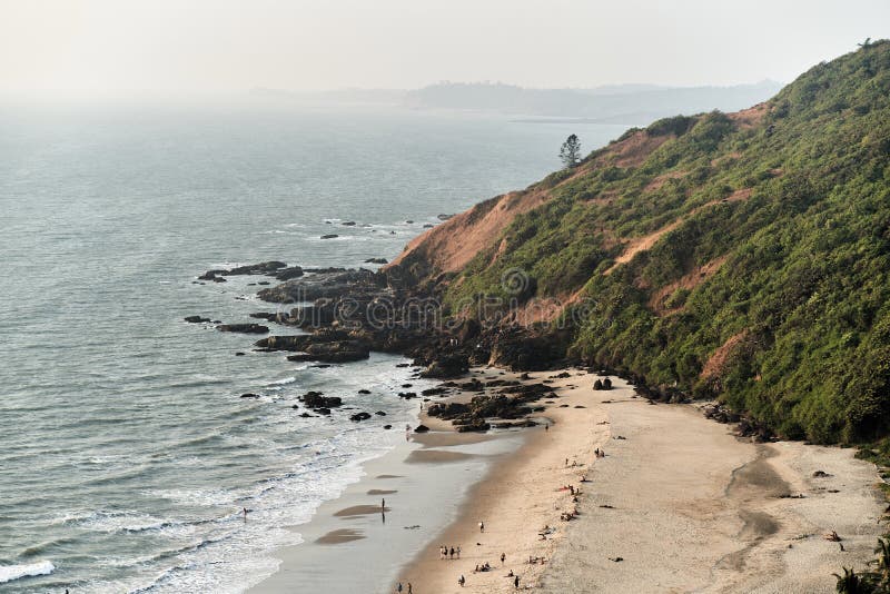 Beauty Wagh Tiger Arambol Beach View Scenario, Goa State in India ...