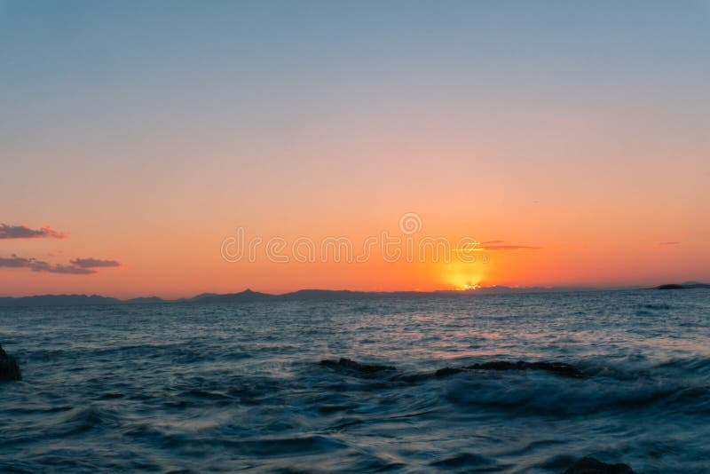 Beauty warm summer sunset stock image. Image of relax - 134683765