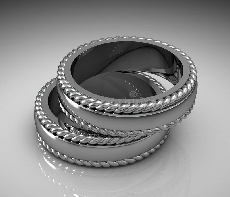 The beauty wedding ring stock illustration. Illustration of decoration ...