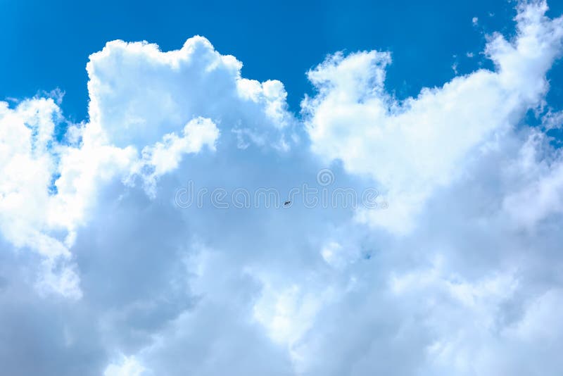 Beauty White Cloud and Clear Blue Sky in Sunny Day Texture Background ...